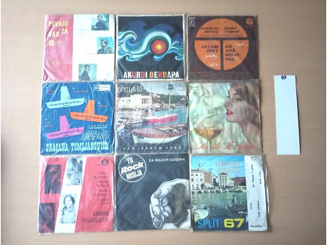 LOT 9 singlova (KOMPILACIJE i  FESTIVALI) 87 L