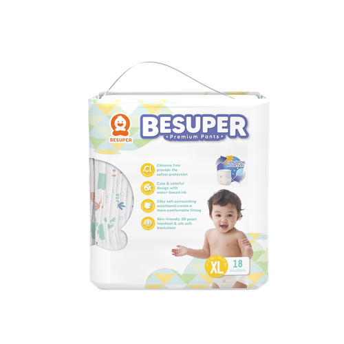 BeSuper Premium Pelene-Gaćice XL