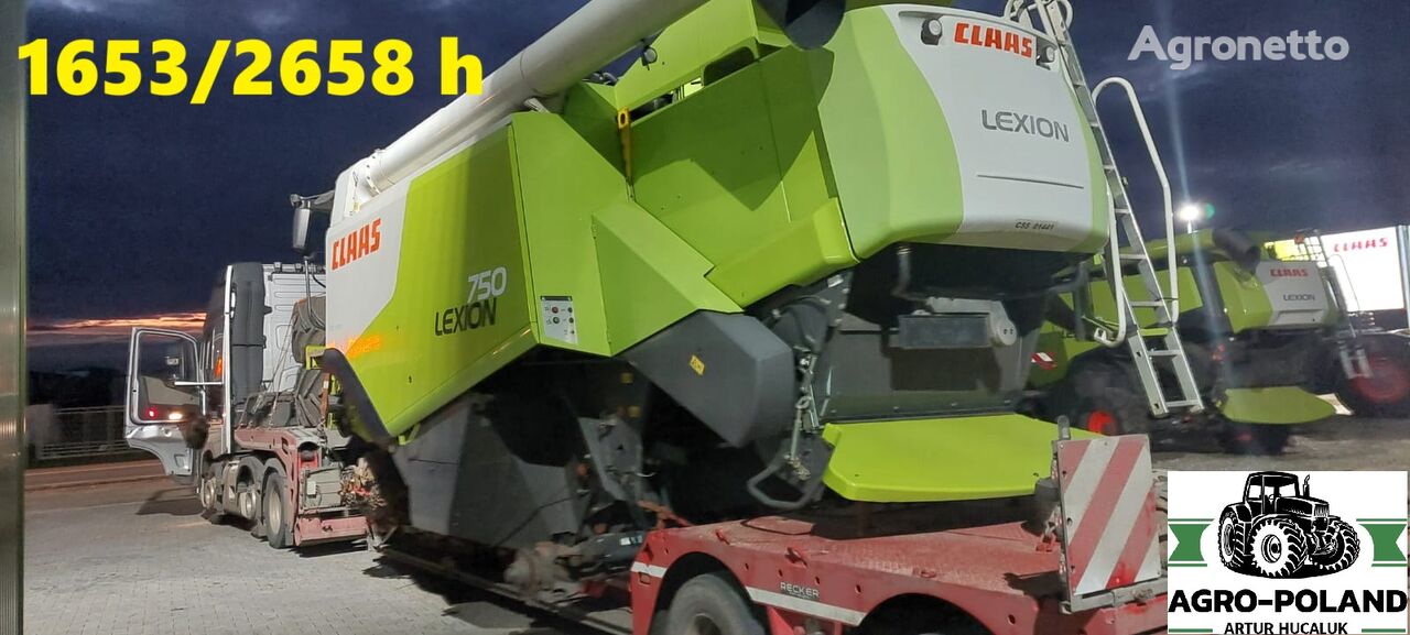 Claas LEXION 750 - 2013 - 1653/2658 h - VARIO 750 kombajn za žito