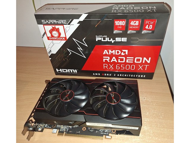 Sapphire PULSE AMD Radeon RX 6500 XT 4GB Gaming OC