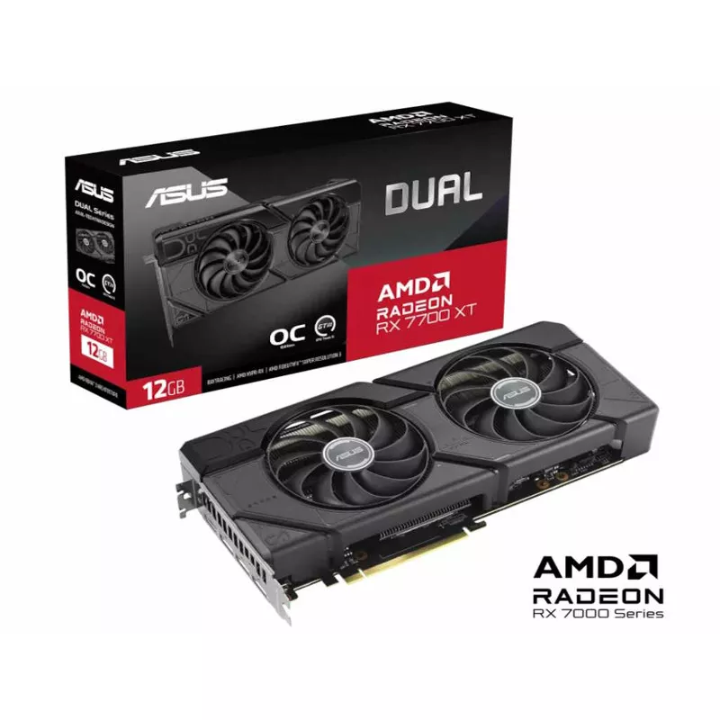 Grafička karta ASUS DUAL-RX7700XT-O12G AMD/12GB/GDDR6/192bit/crna