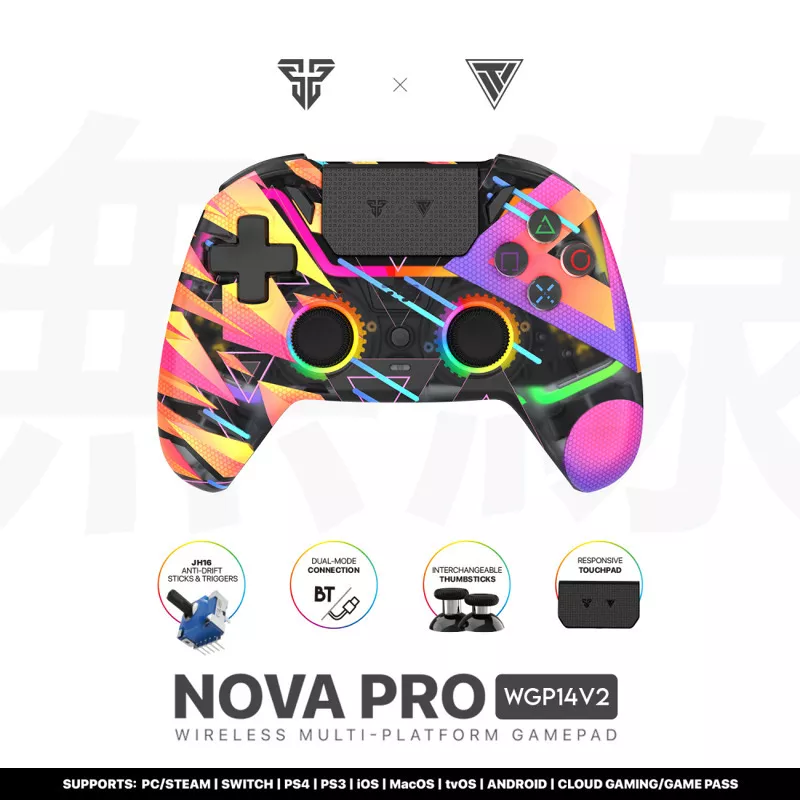 Joypad wireless Fantech WGP14V2 NOVA PRO multiplatform Rainbow