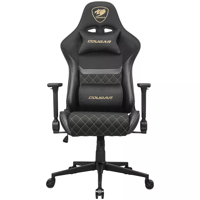 COUGAR Gaming chair Armor One V2 Gold F, Breathable PVC Leather, Classic high-back