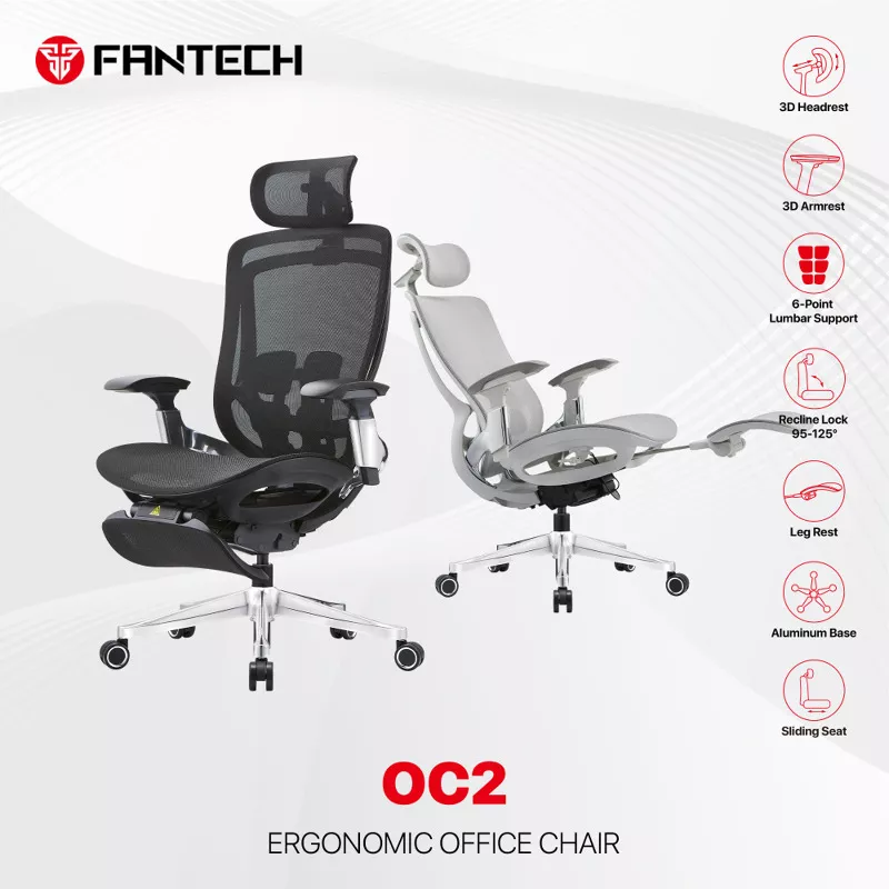 Stolica Office Fantech OC2 Ergonomska crna