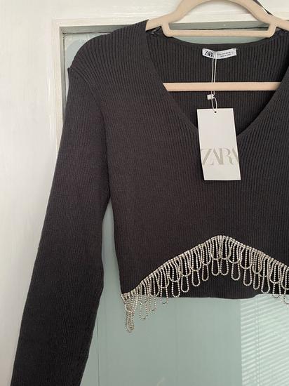 Zara nov premium knit top sa nitnama✨M veličina