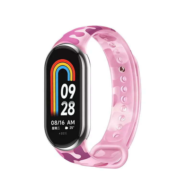 Narukvica za smart watch Xiaomi Mi Band M8/M9 army pink