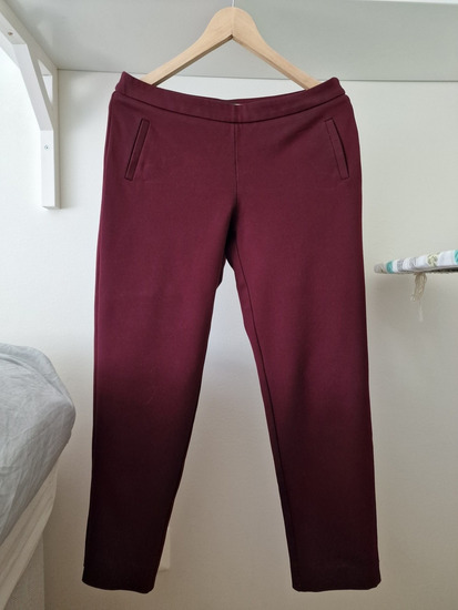 Lindex burgundy skinny pantalone