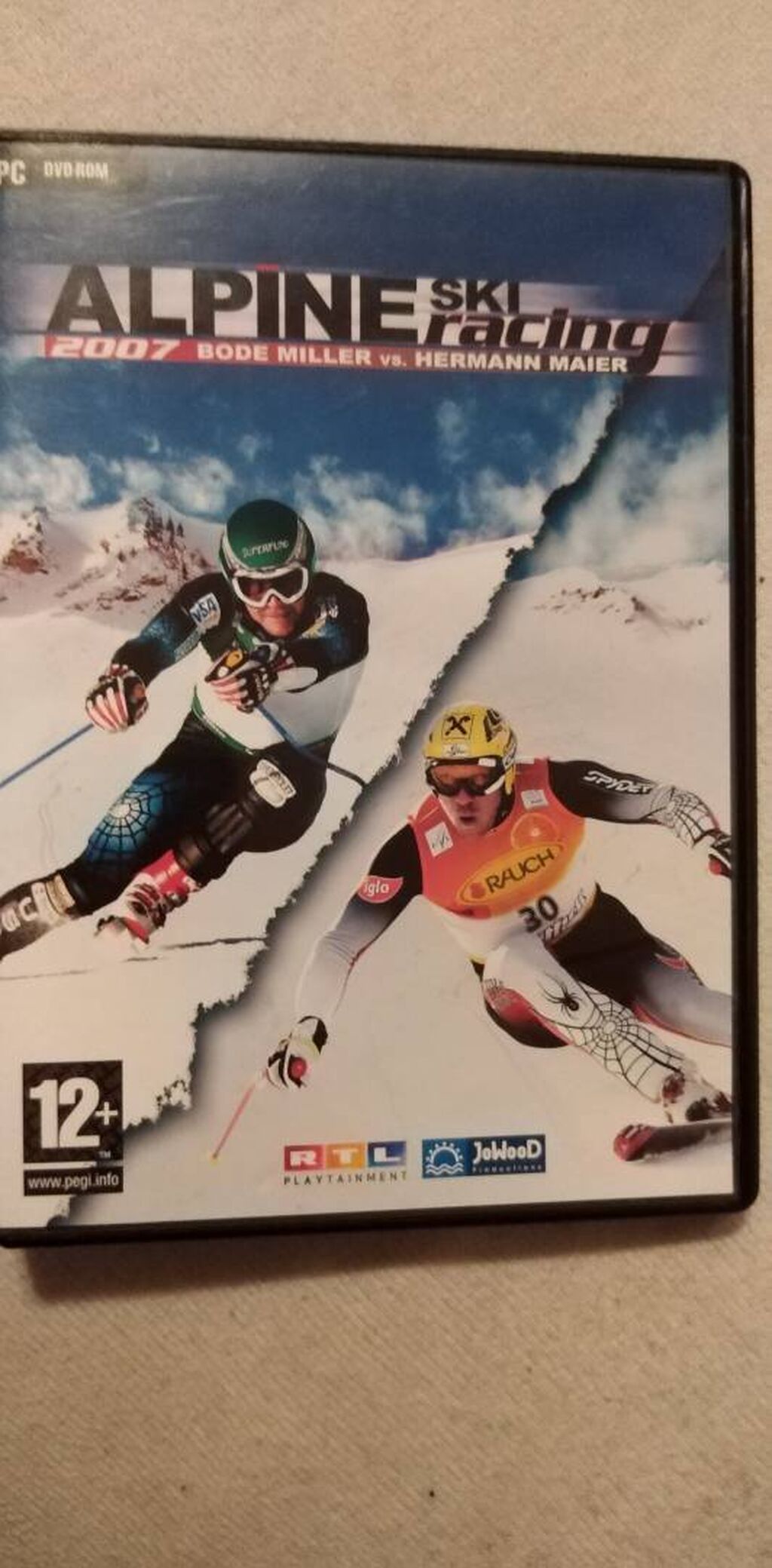 PC DVD igrica ski racing B.Miler protiv H.Majera trka 2007