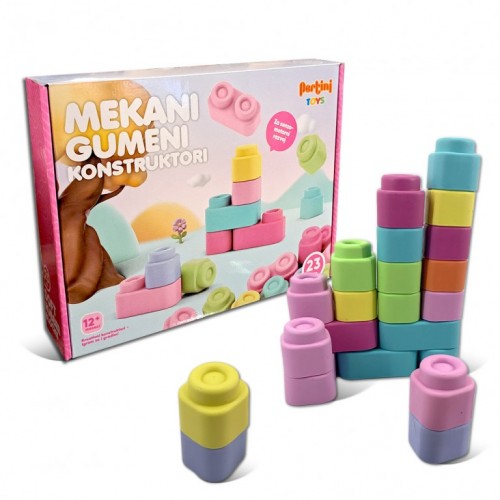 Pertini mekani gumeni konstruktori pastel 23 dela