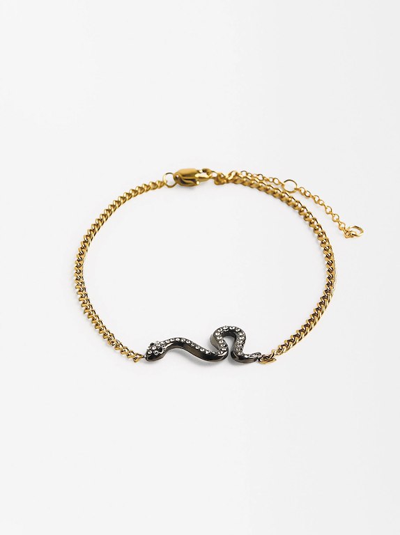 Bicolor Snake Bracelet - Stainless Steel