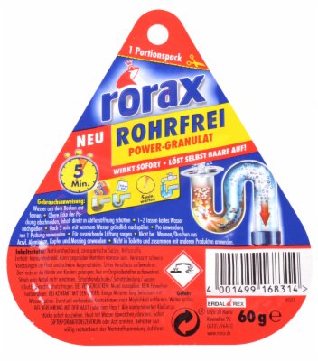 SREDSTVO ZA ČIŠĆENJE SLIVNIKA GRANULE RORAX 60G
SREDSTVO ZA ČIŠĆENJE SLIVNIKA GRANULE RORAX 60G