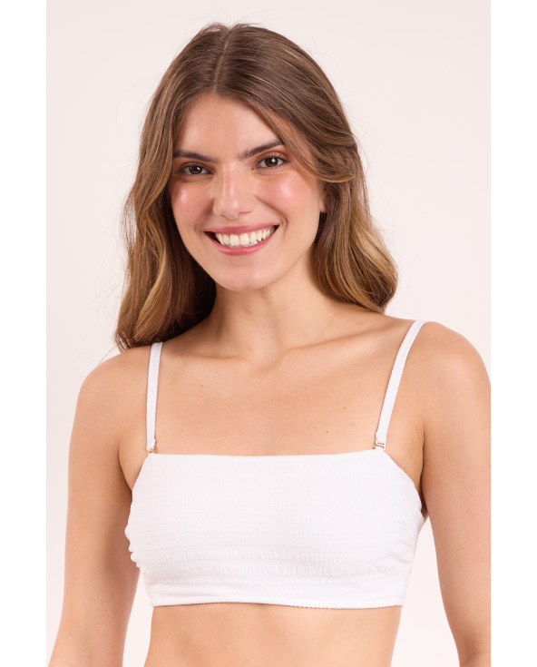 Top Memphis-White Bandeau-Reto