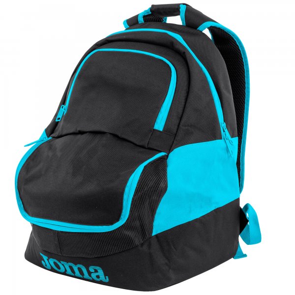 BACKPACK DIAMOND II BLACK-FLUOR TURQUOISE S