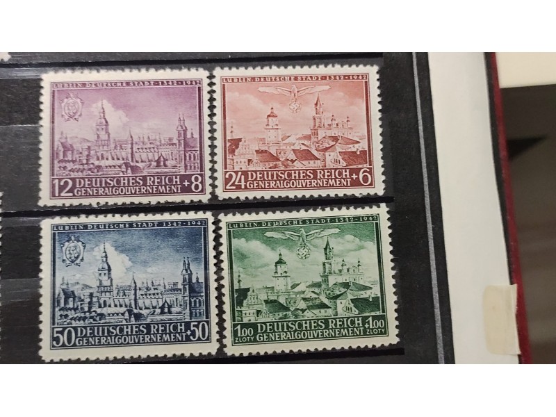 OKUPACIJA POLJSKE WWII 1942 KOMPLET MNH