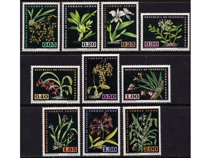 Venezuela 1962. Correo AEREO, Flora