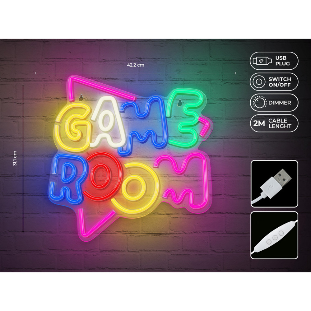 Dekorativna neon LED rasveta GAME ROOM