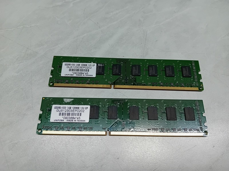 2x2gb ddr3 elpida 1333mhz ispravne