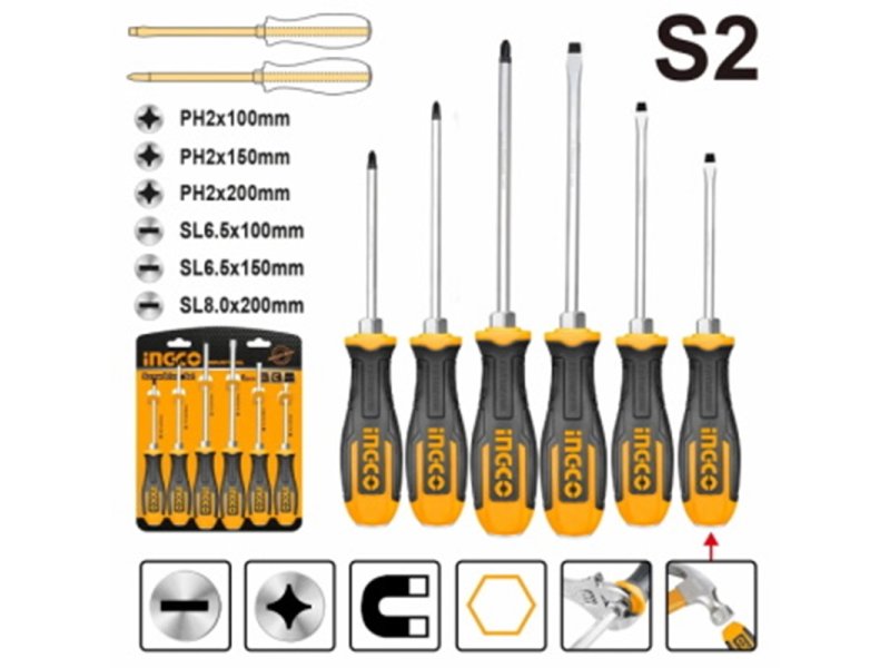 INGCO SET ODVIJAČA 6/1 HSGT680608