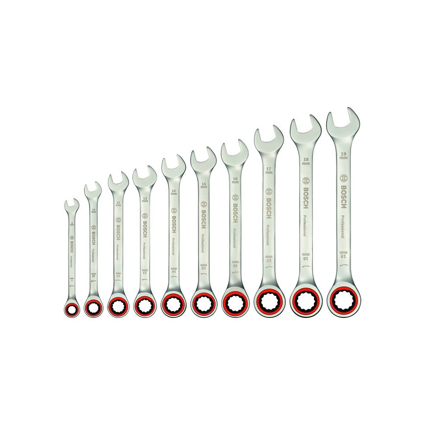 Bosch Professional 10-delni set ključeva sa račnom