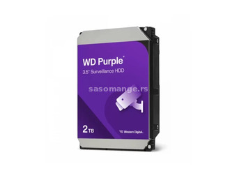 Hard disk 2TB SATA3 Western Digital Caviar 64MB WD23PURZ Purple Outlet