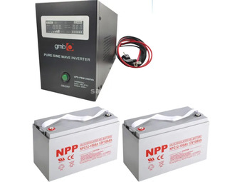 UPS-PSW-2000VA + 2xNPP NPG12V-100Ah * GMB LONG cist sinusni pretvarac