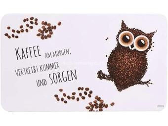 KESPER Dekorativni podmetač za doručak Melamin 23,5x14 cm Coffee Owl KSP32369