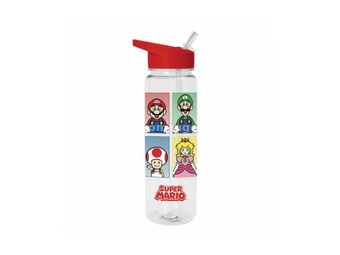 Super Mario - Plastic Drinks Bottle (4 Colour)