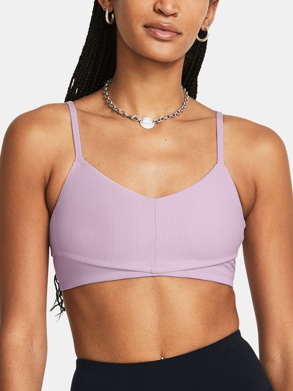 UNDER ARMOUR MERIDIAN RIB BRALETTE-PPL - WOMEN