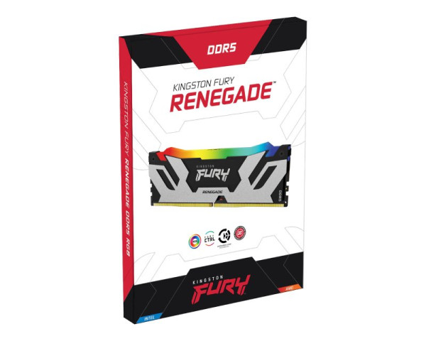 KINGSTON DIMM DDR5 96GB (2x48GB kit) 6400MT s KF564C32RSAK2-96 FURY Renegade RGB (MEM02503)