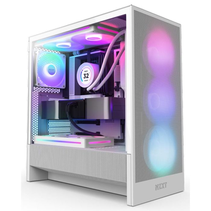 Kućište NZXT H5 Flow RGB Gaming (CC-H52FW-R1) White