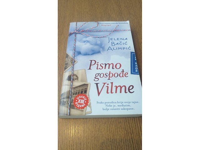 Jelena Bacic Alimpic  PISMO GOSPODJE VILME