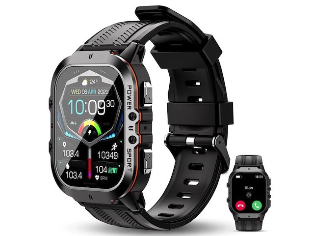 Oukitel BT20 Smart Watch Sport Rugged crno-narandzasti!