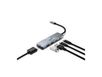 UH-500 5-in-1 USB Hub srebrni