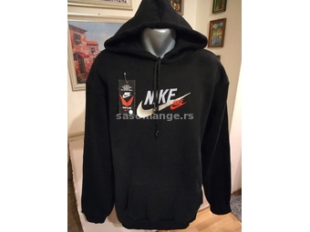 Novi muski duks sa kapuljacom Nike 2XL Crni Debeli Zimski Novo