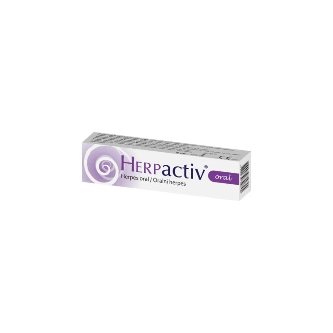 Herpactiv® Oral Gel za Lečenje Herpesa na Usnama 6 mL