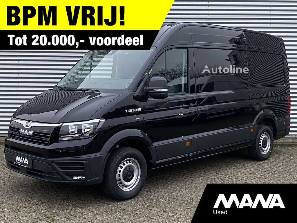 Novi MAN TGE 3.140 L3H3 Automaat 140PK Zwart NIEUW MODEL Cruise control C minibus furgon