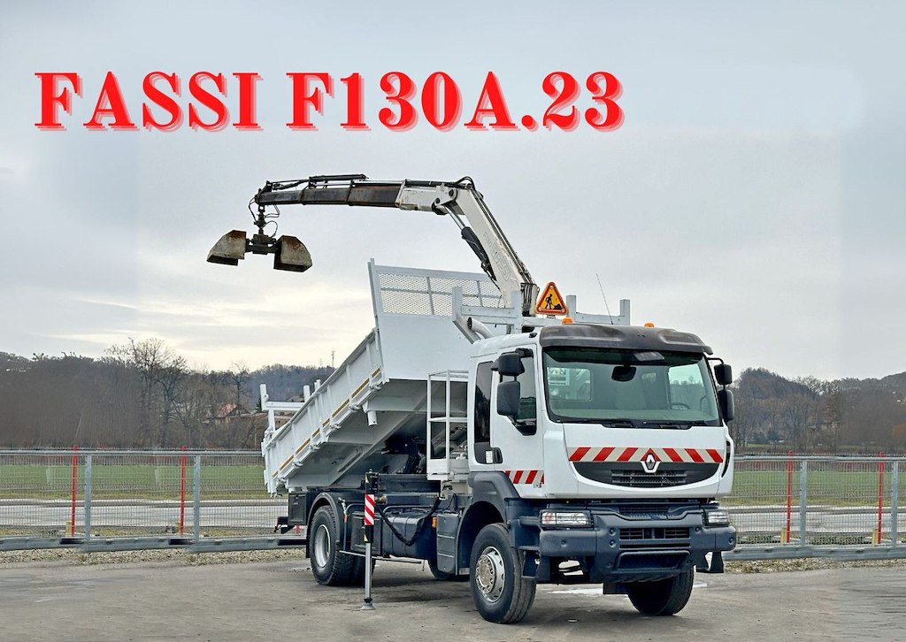 Renault KERAX 370* KIPPER 4,70m * FASSI F130A.23 + FUNK kiper