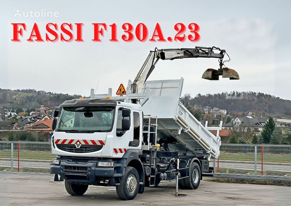 Renault KERAX 370* KIPPER 4,70m * FASSI F130A.23 + FUNK kiper