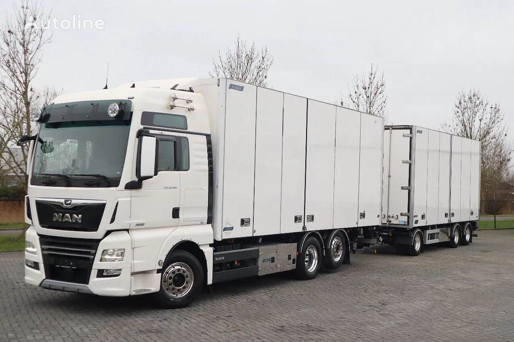 MAN TGX 28.580 | 6X2 | RETARDER | SIDE OPEN | TRAILER | EURO 6 | ZUG kamion furgon