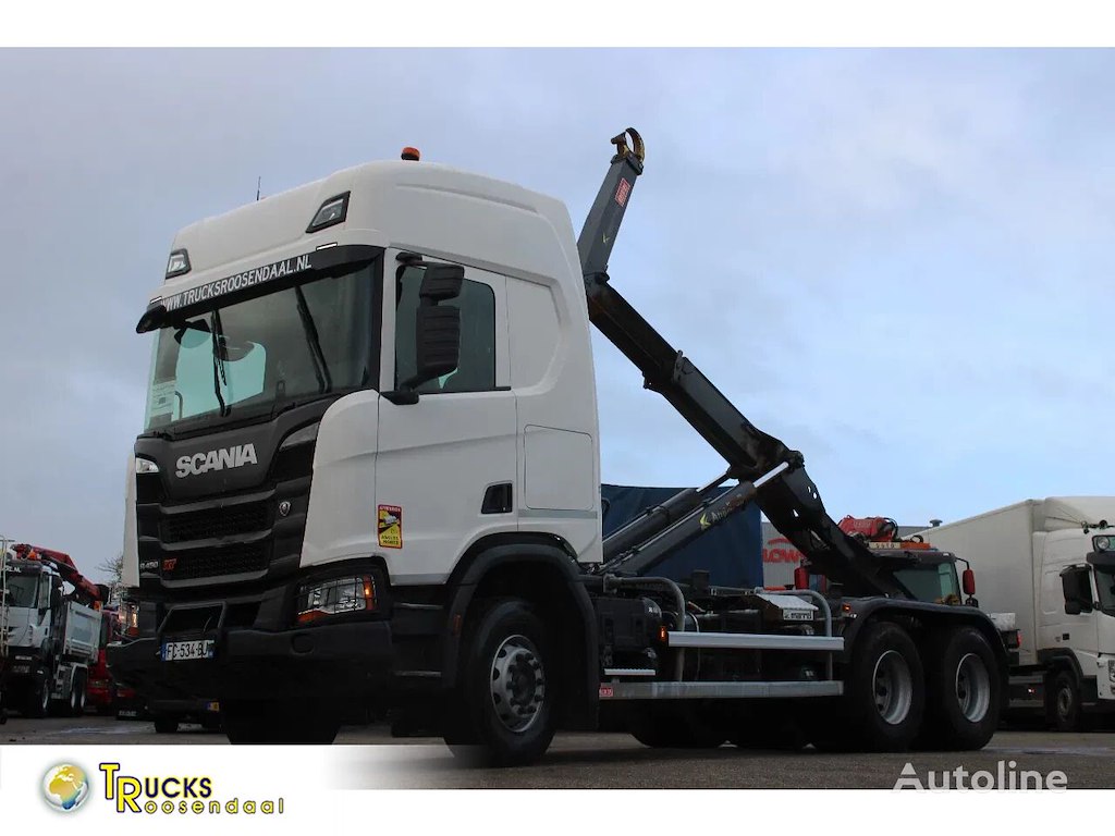 Scania R 450 + 6x4 + retarder + spring kamion rol kiper