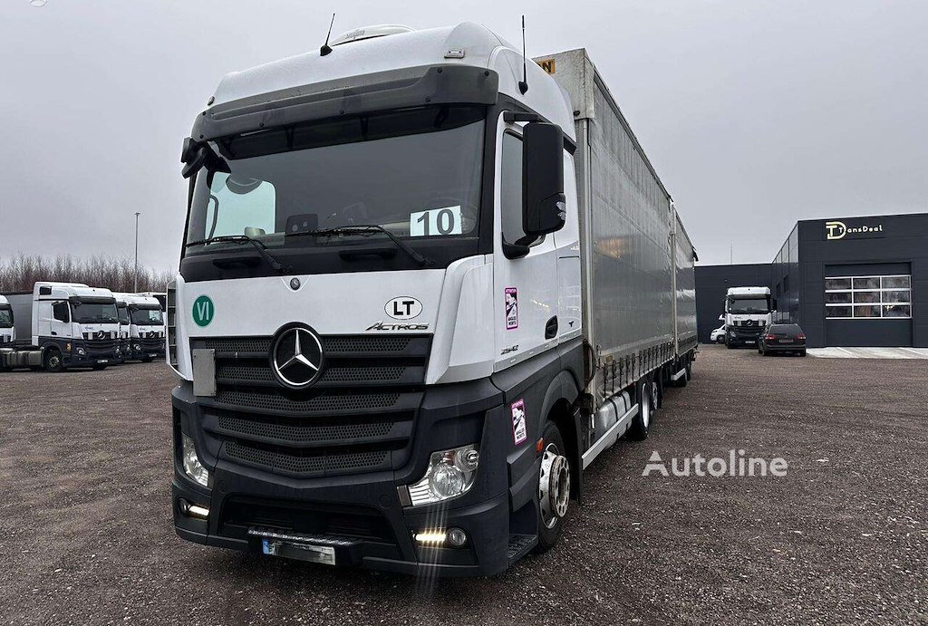 Mercedes-Benz Actros 2542 kamion sa klizna zavesa cerada + prikolica sa kliznom ceradom