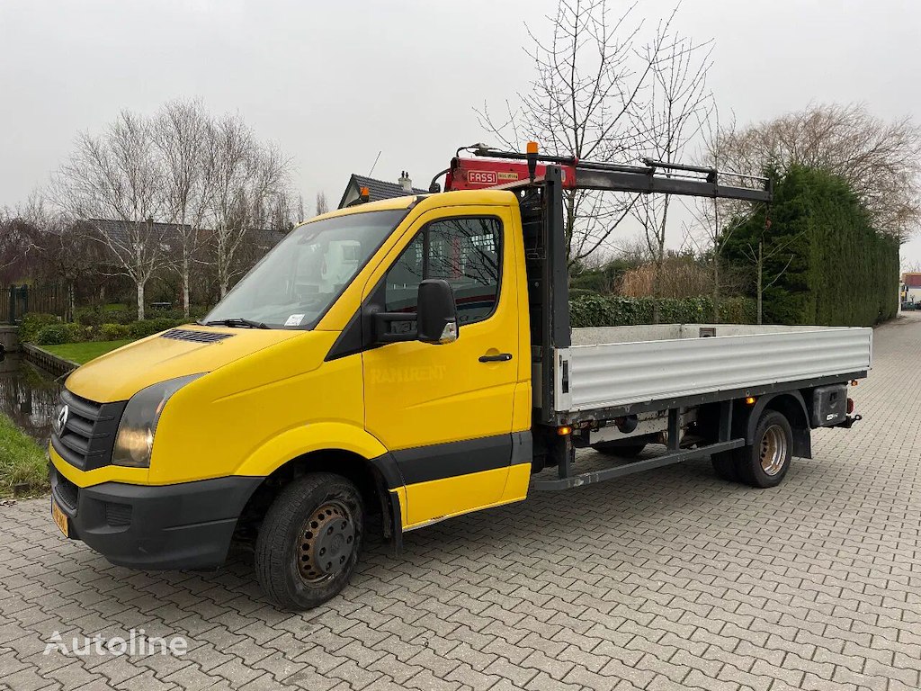 Volkswagen Crafter Open laadbak met 3tm fassi laadkraan kamion s ravnom platformom < 3.5t