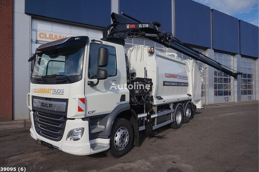 DAF FAN CF 340 Hiab 21 Tonmeter laadkraan kamion za smeće