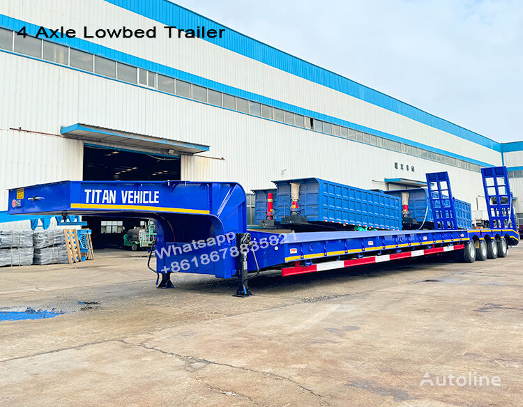 Nova 4 Axle- Lowbed Trailer-Spring Ramp poluprikolica sa niskom platformom