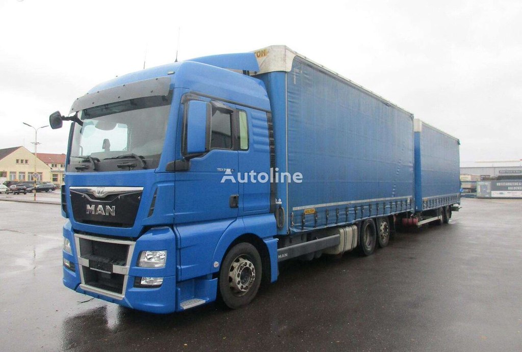 MAN TGX 24.440 + Wielton PC-2 kamion s ceradom + prikolica sa ceradom