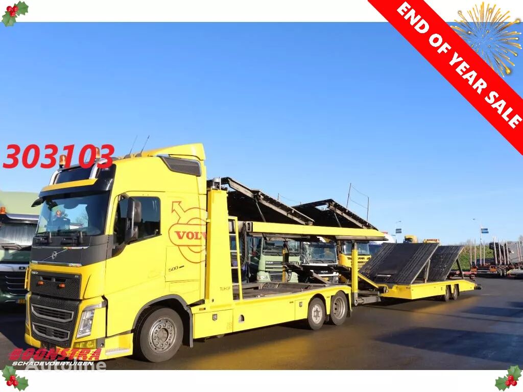 Volvo FH 500 Tijhof Full Air ACC 6X2 + Tijhof TA12000 autotransporter