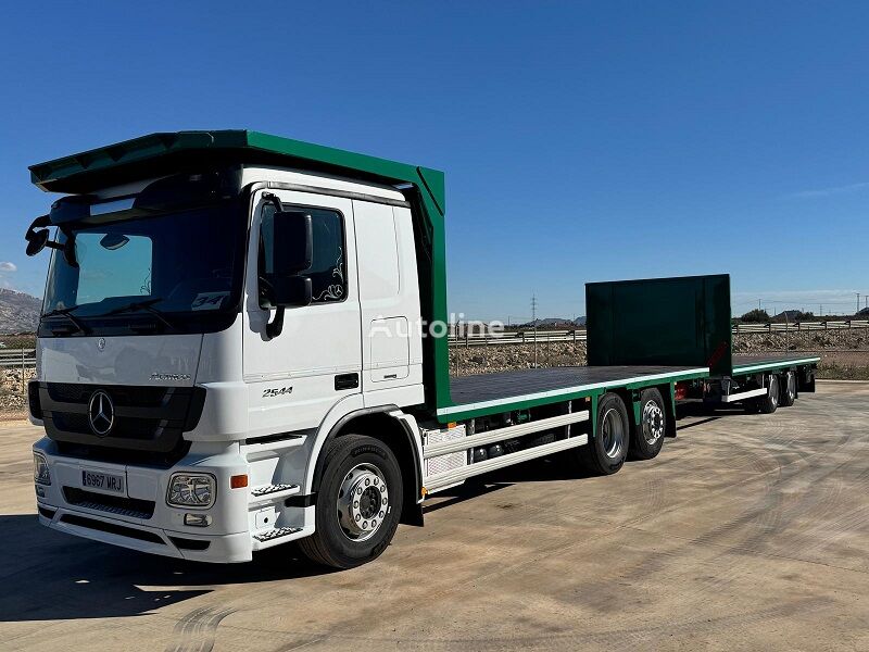 Mercedes-Benz ACTROS 2544 kamion platforma + prikolica platforma