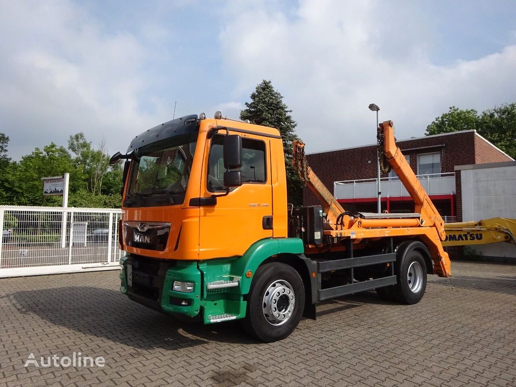 MAN TGM 18.340 Meiller AK12 MT Skip Loader kamion autopodizač kontejnera