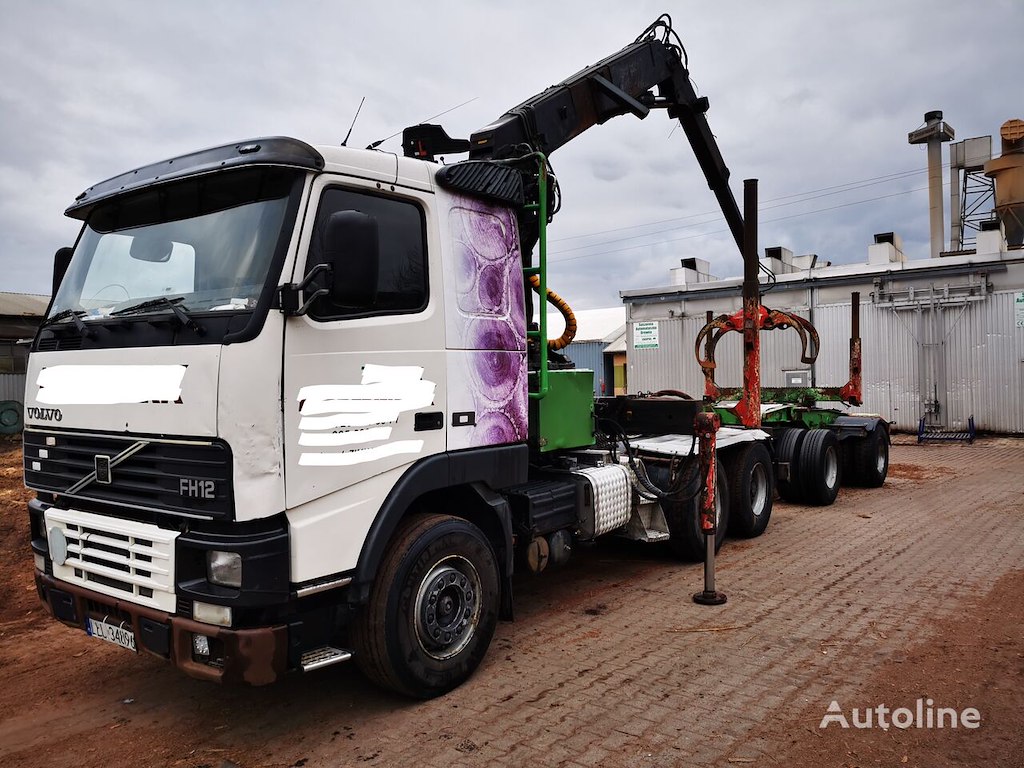 Volvo FH12 460 kamion za prevoz drva + šumarska prikolica