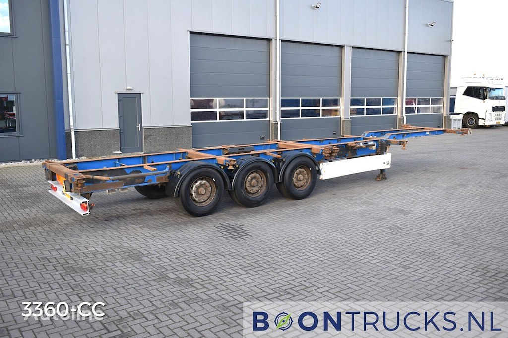 Krone SDC 27 | 2x20-40ft HC * 2x LIFT AXLE * 4930Kg * BPW/DISC * NL TR poluprikolica za prevoz kontejnera